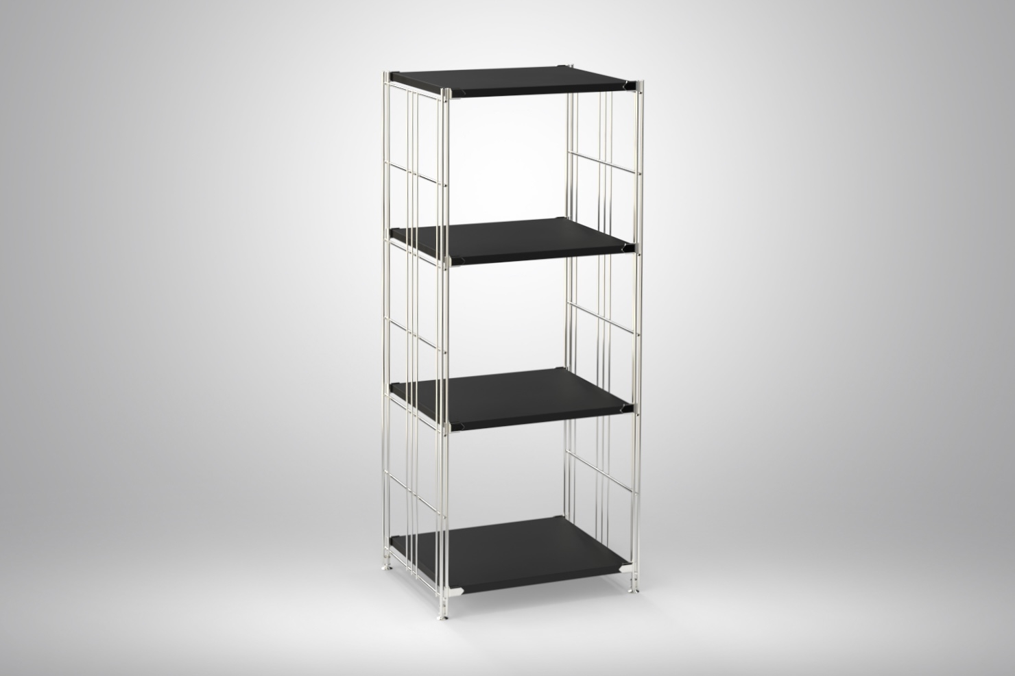 Regal mit 4 Holzböden 38 cm tief 117 cm hoch - BALTON Shop