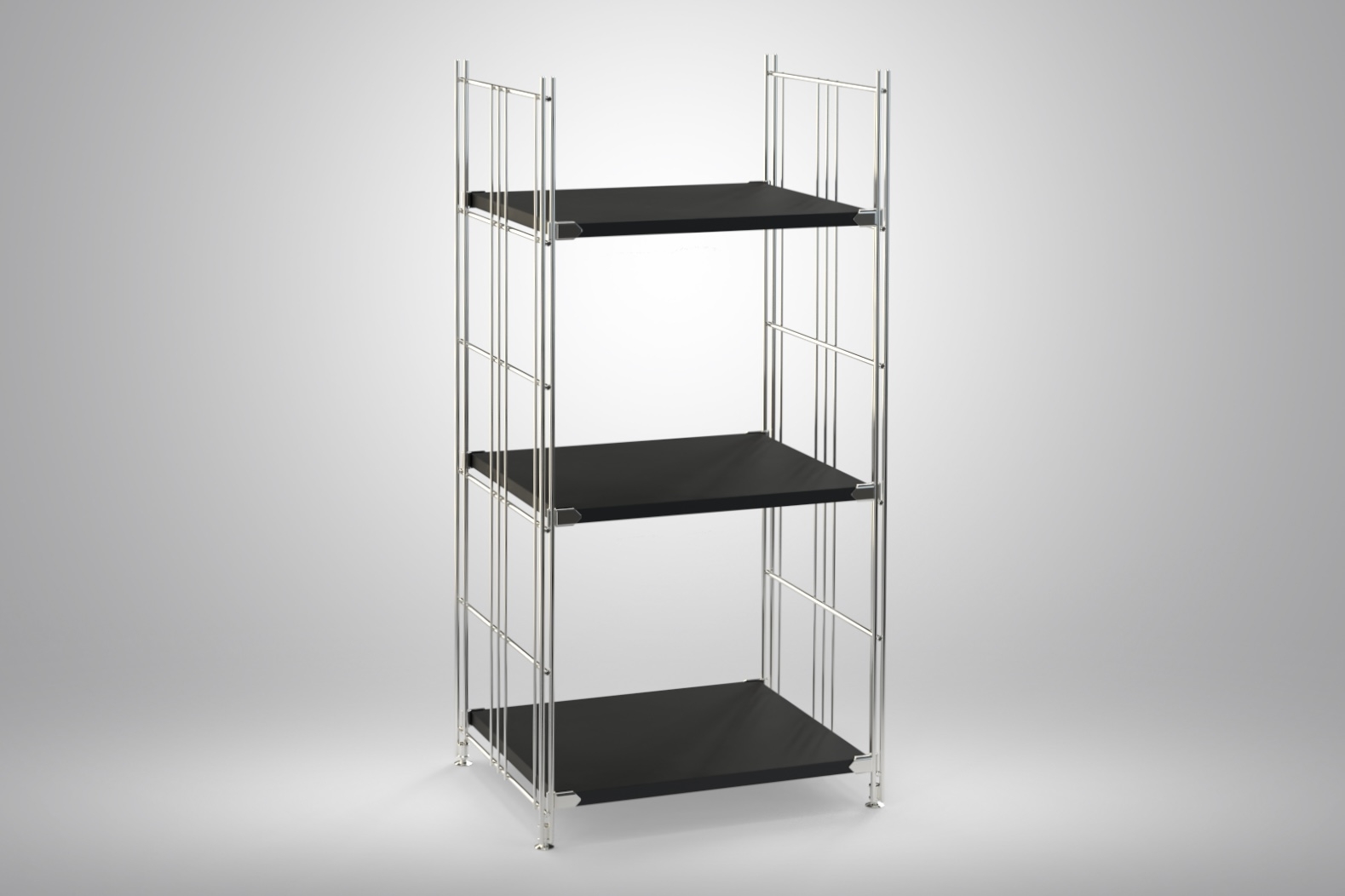 Regal mit 3 Holzböden 38 cm tief 98 cm hoch - BALTON Shop